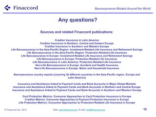 Finaccord presentation 2013_bancassurance models around the world ...