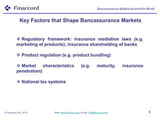 Finaccord presentation 2013_bancassurance models around the world ...