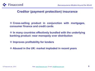 Finaccord presentation 2013_bancassurance models around the world ...
