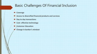 Finacial inclusion and diffrent schemes | PPTX