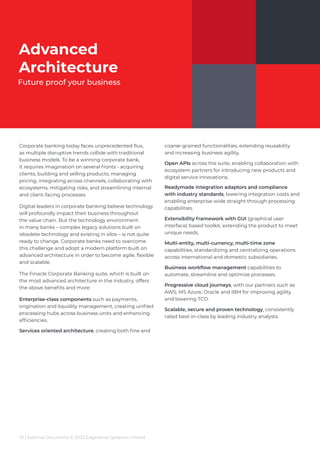 Empower Your Corporate Bank with Finacle's Comprehensive Solutions | PDF