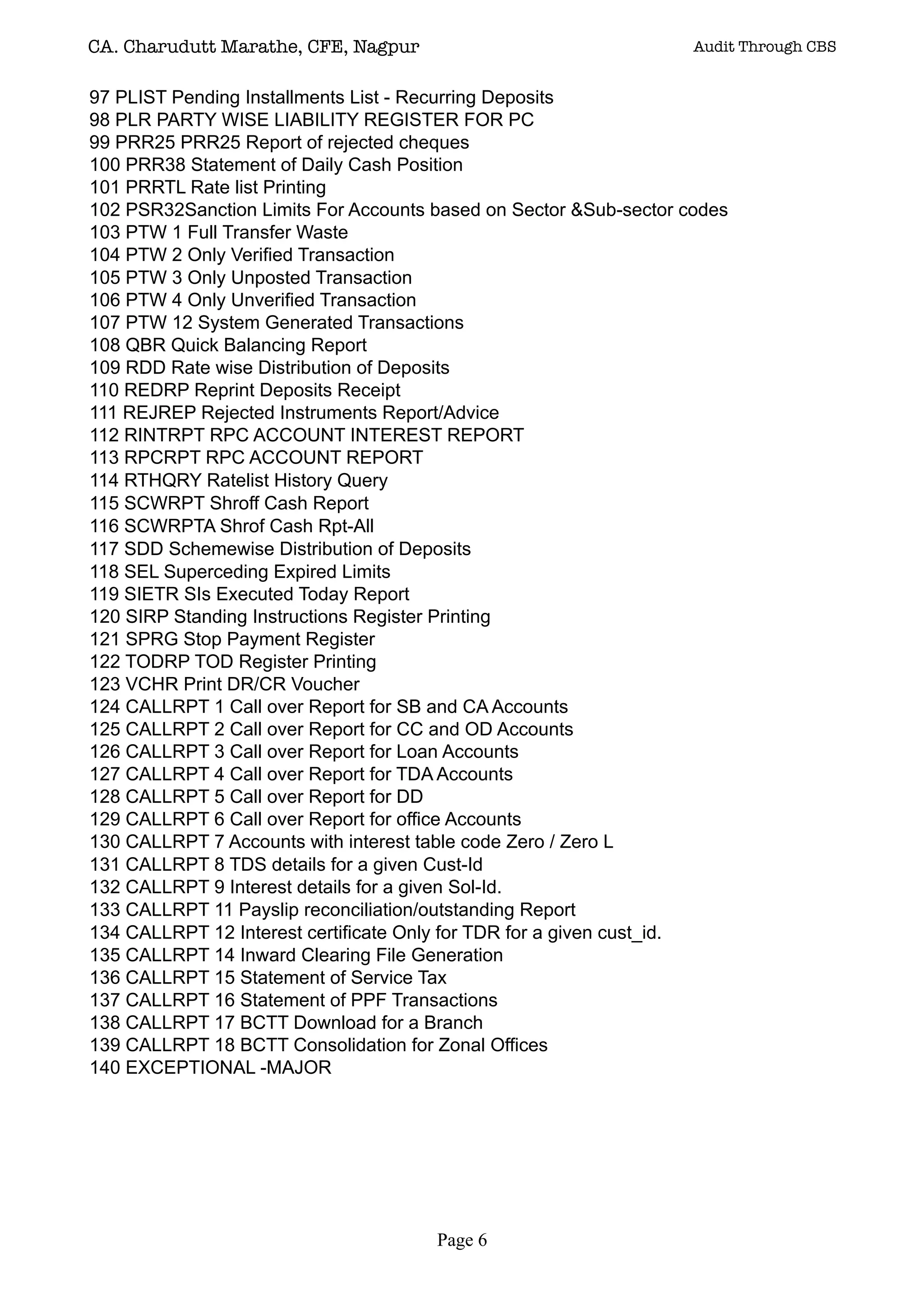 Finacle - Menus and F Keys | PDF