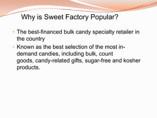 Sweet Factory Franchise | PPTX