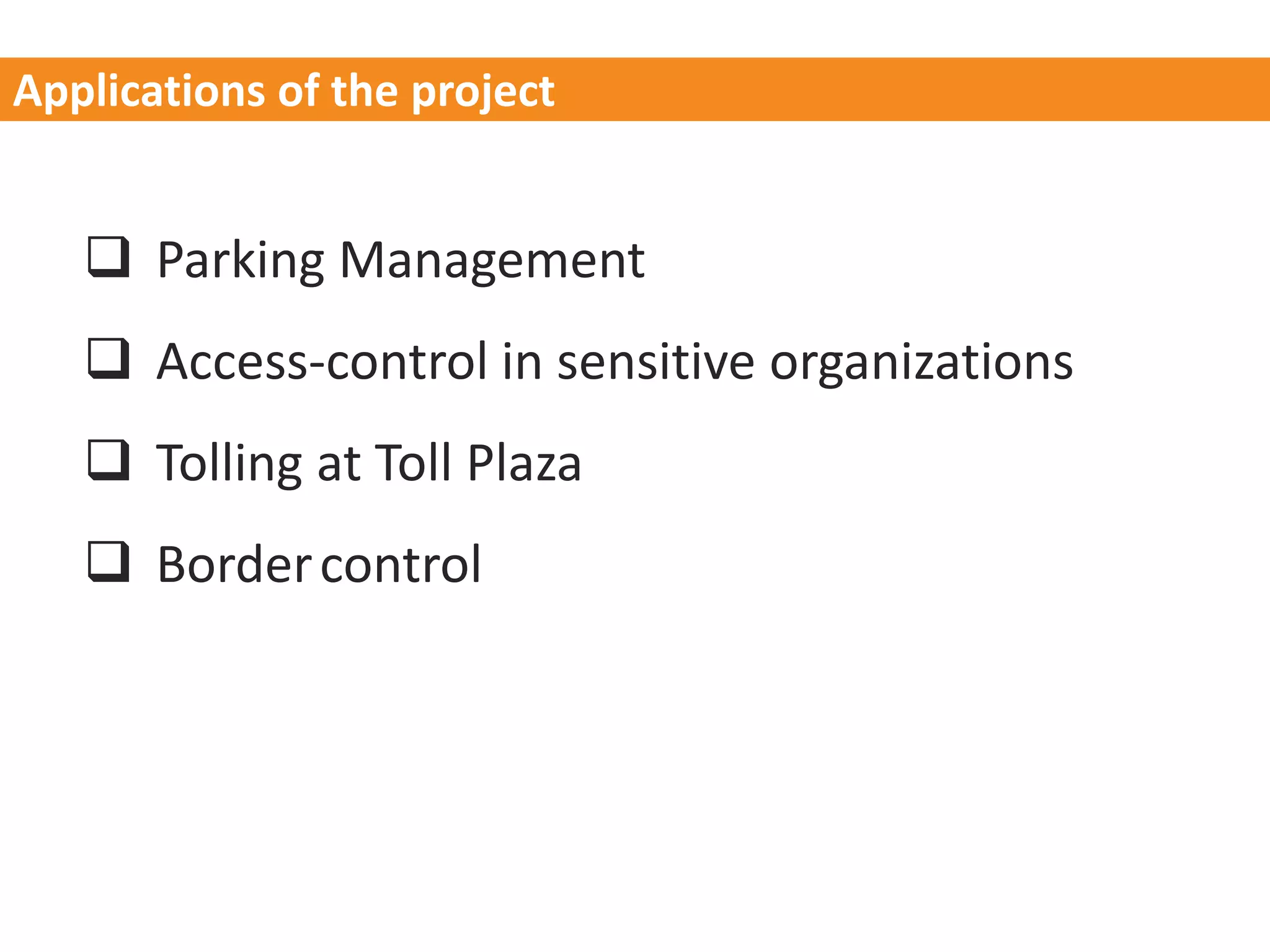 Automatic Number Plate Recognition(ANPR) System Project | PPTX