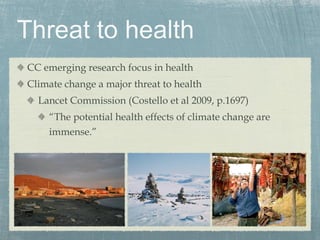 Inuit health in a changing climate | PPT
