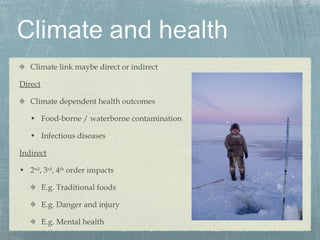 Inuit health in a changing climate | PPT