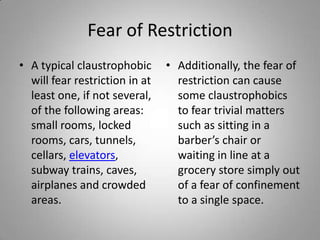Claustrophobia | PPTX