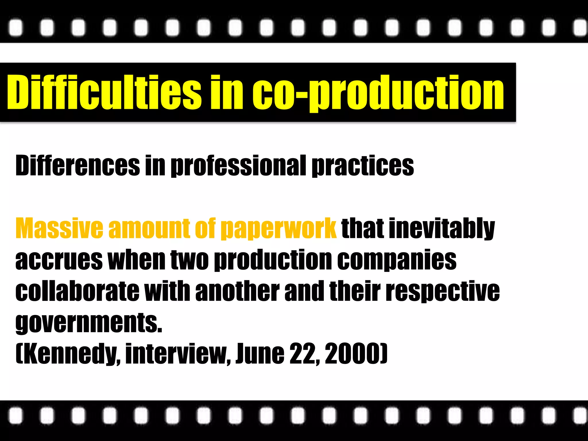 Factual television trends: Illustrations of successful co-production | PPTX