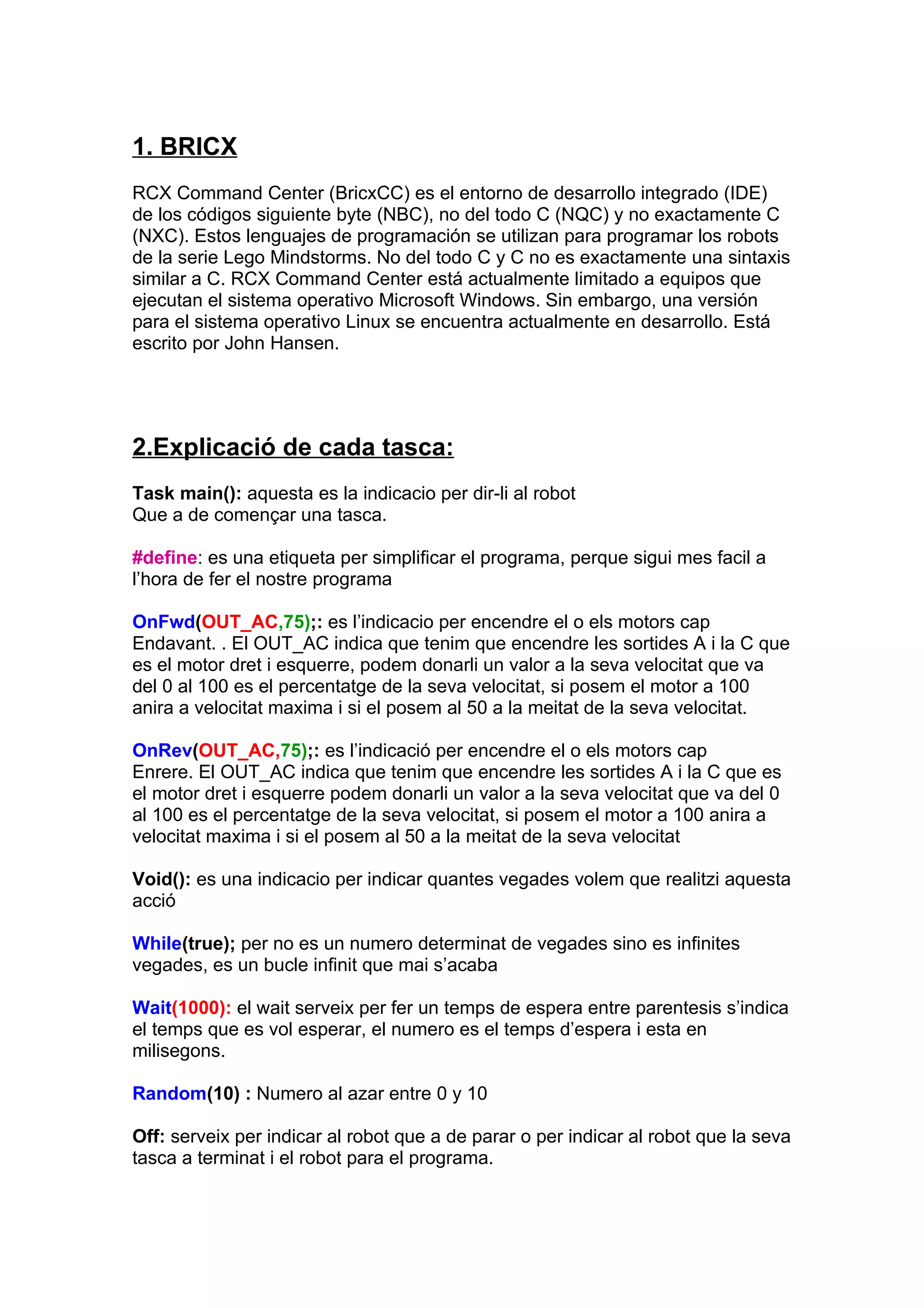 Dossier robotica Albert Claveria | PDF