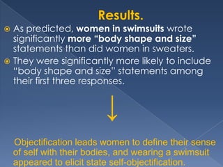 Experiencing Prejudice - self-objectification | PPTX