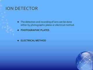 mass spectrometery | PPTX