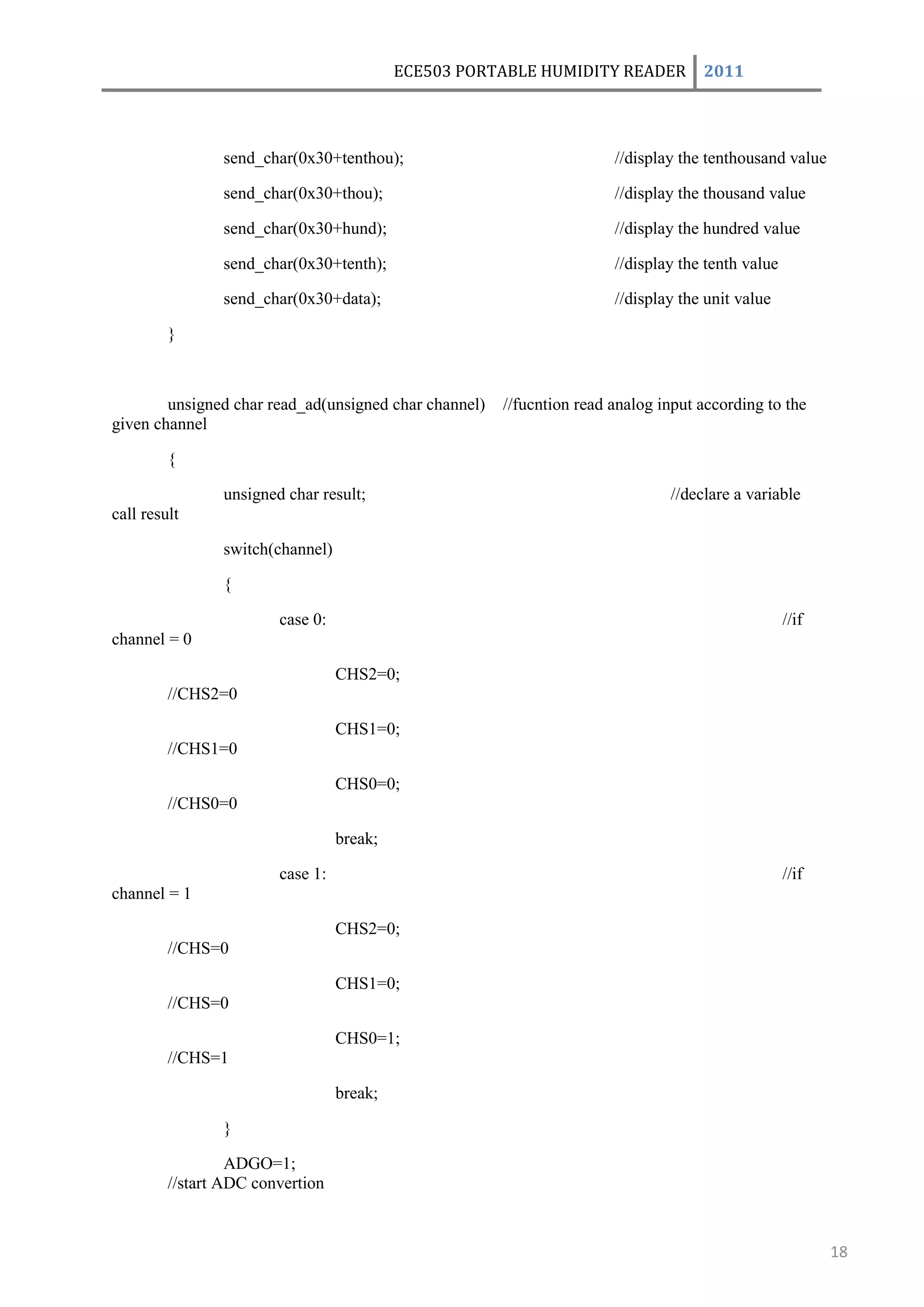 humidity sensor project | DOCX
