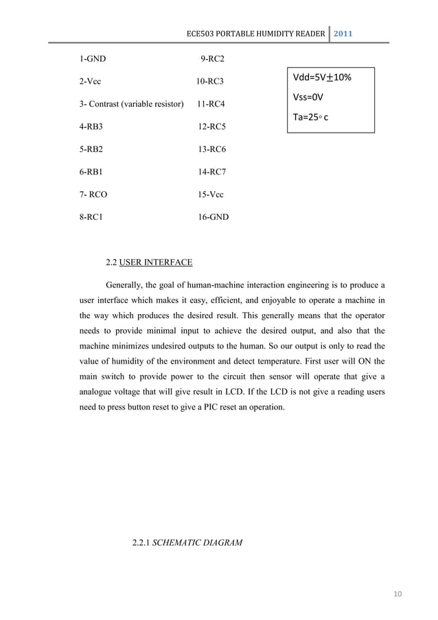 humidity sensor project | DOCX