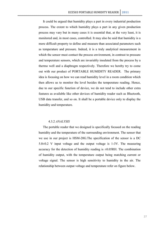 humidity sensor project | DOCX