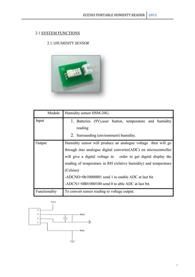 humidity sensor project | DOCX