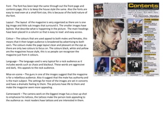 Magazine Analysis | PPT