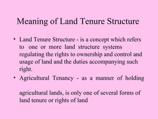 LAND & AGRARIAN REFORM | PPT