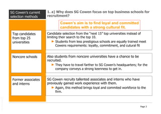 SG Cowen New Recruits | PPT