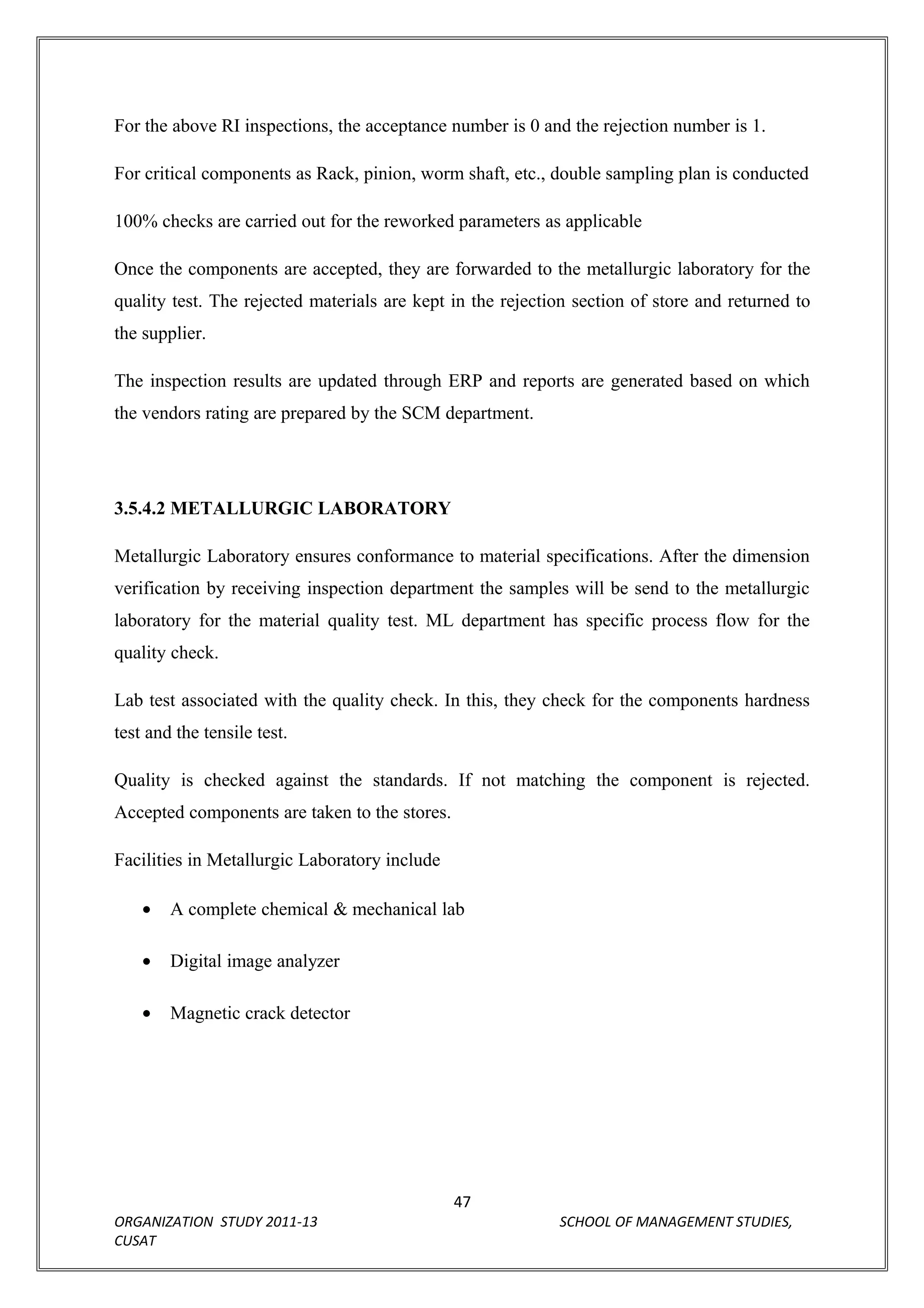 Organisational Study Report | DOC