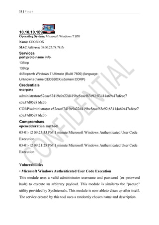 ARMITAGE-THE CYBER ATTACK MANAGEMENT | DOCX | Operating Systems ...