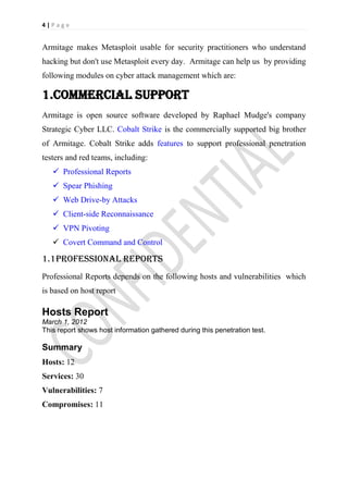 ARMITAGE-THE CYBER ATTACK MANAGEMENT | DOCX | Operating Systems ...