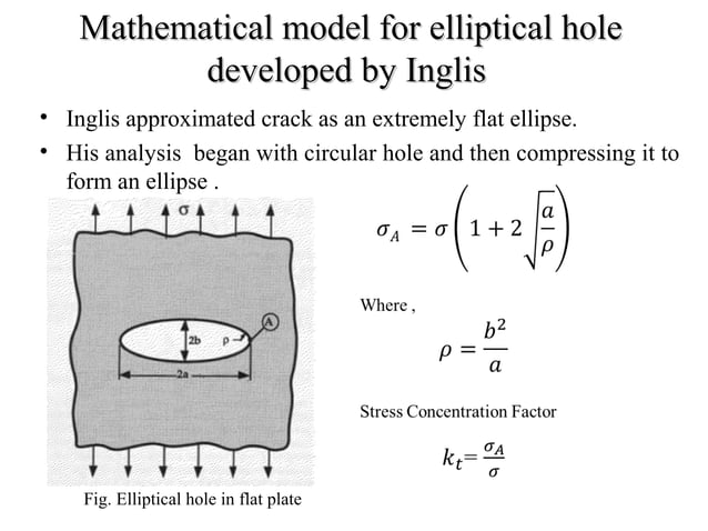 Revisiting Inglis Theory in Finite Element Analysis and ANSYS | PPT