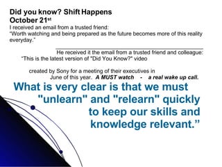 I-Case Presentation: Stark ReAlity--Did you Know? Shift Happens | PPT