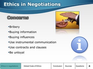 Ethics in Business Negotiations | PPT