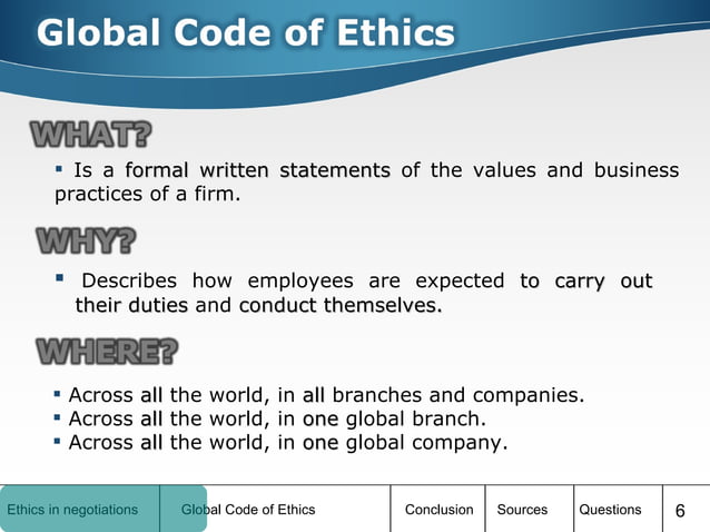 Ethics in Business Negotiations | PPT | Business | Business and Finance