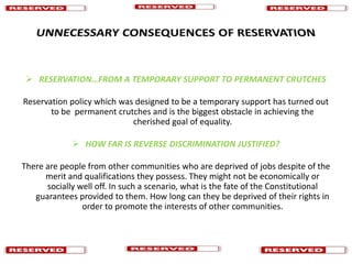 Reservation in India | PPTX