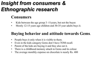 Cadbury Gems brand problem and their solution | PPTX
