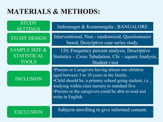 Interventional study on Malnutrition | PPT