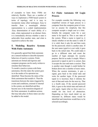 Modeling of reactive system with finite automata | DOCX