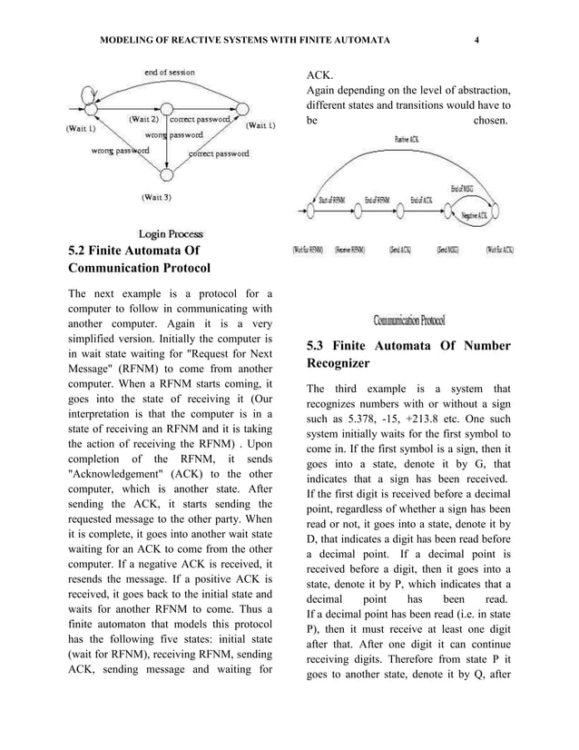 Modeling of reactive system with finite automata | DOCX