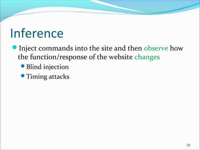 Sql injection | PPT | Databases | Computer Software and Applications