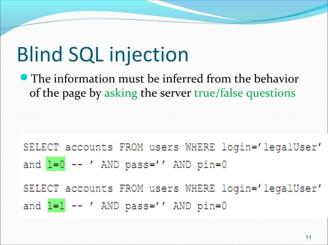 Sql injection | PPT | Databases | Computer Software and Applications