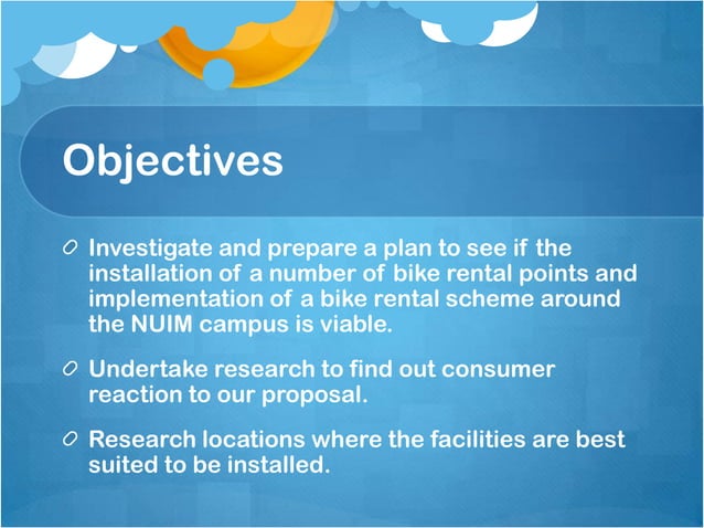 Project Management - Bike Rental Pitch | PPT