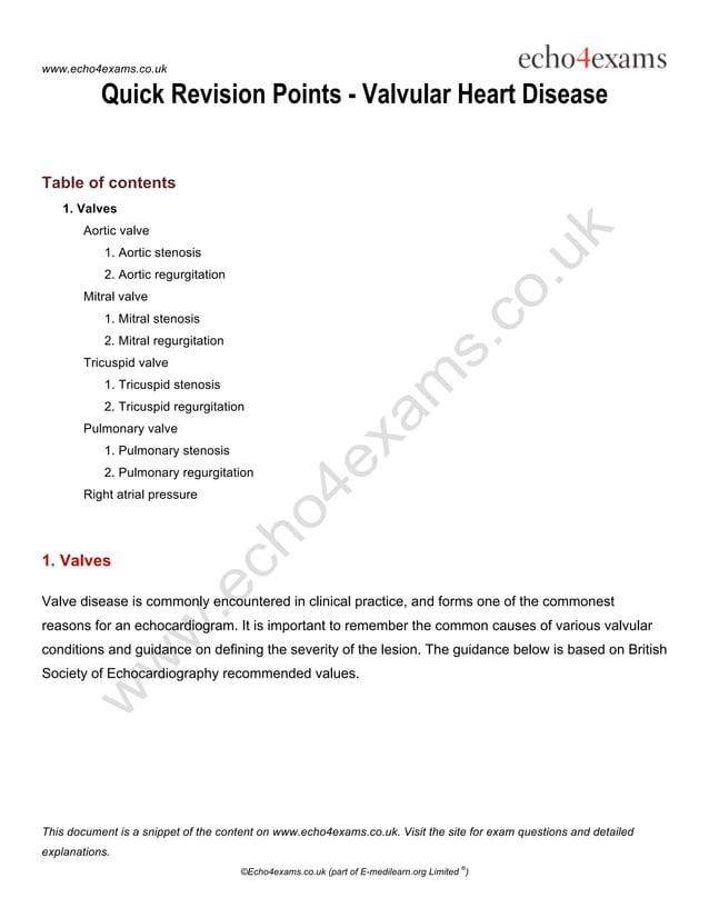 Echo Normal Values for Echocardiography exams | PDF | Heart and ...