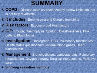 COPD | PPTX | Lung and Respiratory Health | Diseases and Conditions