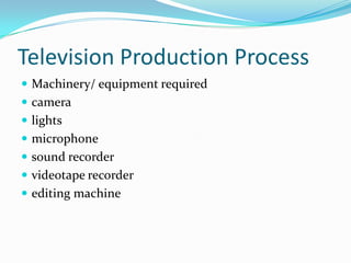 TV PRODUCTION | PPTX