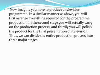 TV PRODUCTION | PPTX