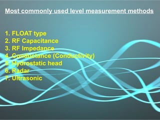 The Level Measurement | PPT