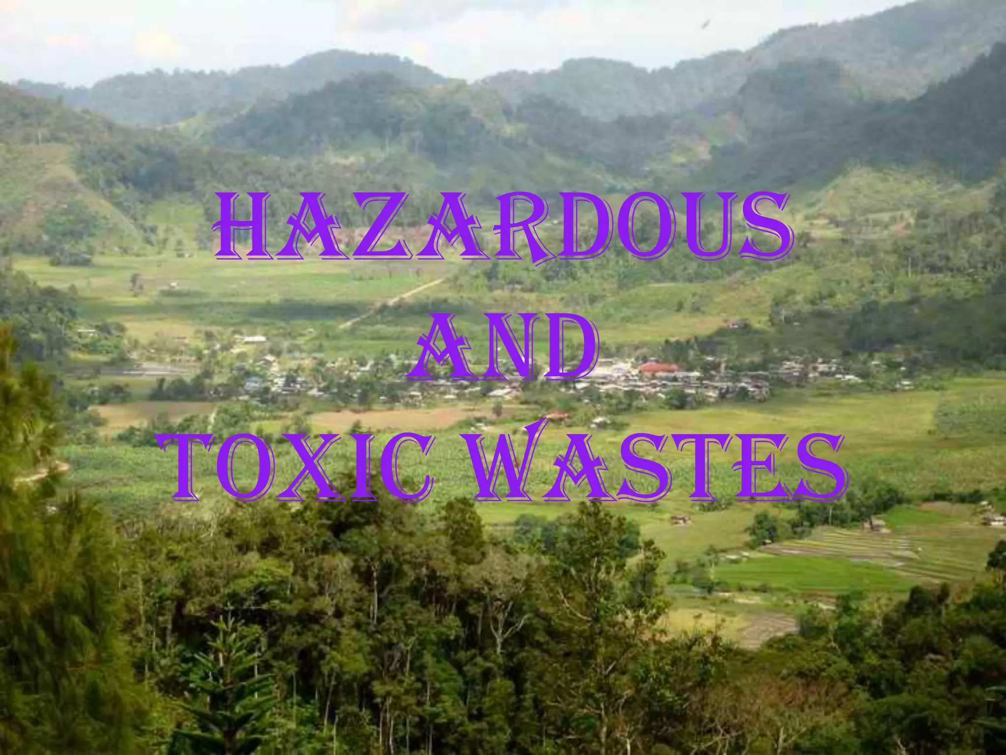 Hazardous and Toxic Waste | PPTX