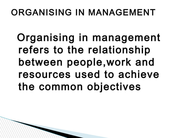 organising - principles of management | PPT