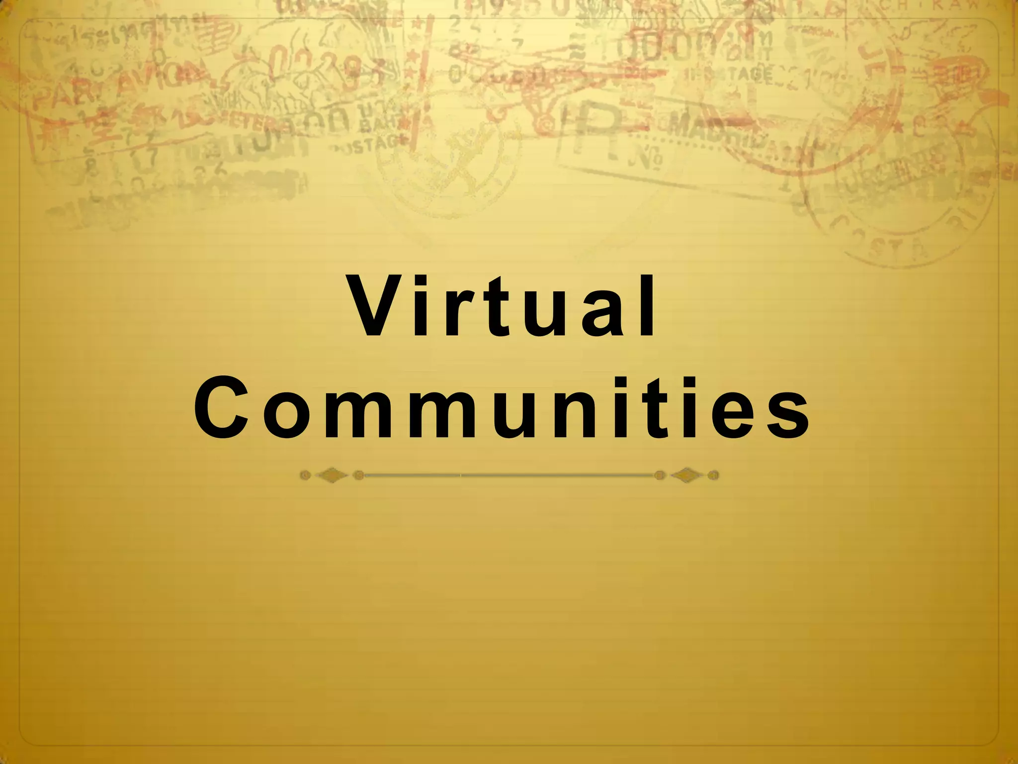 Yunus Hatipoglu (Virtual Communities) | PPTX
