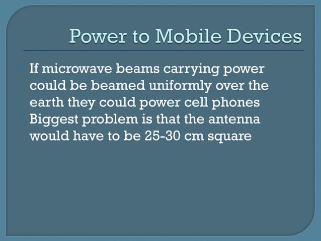 Microwave Power Transmission | PPT