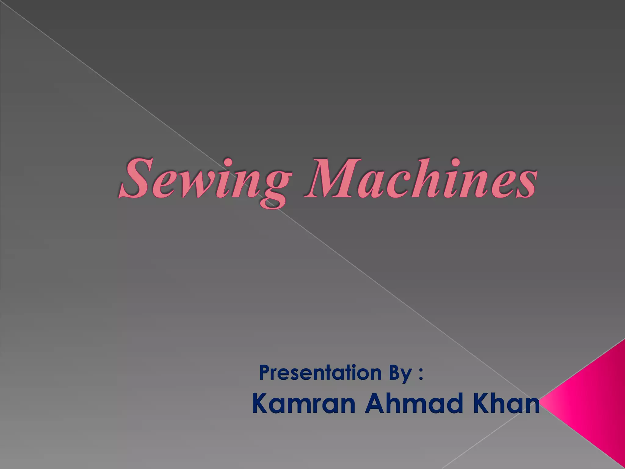 Sewing Machines Stitch Fundamentals | PPTX