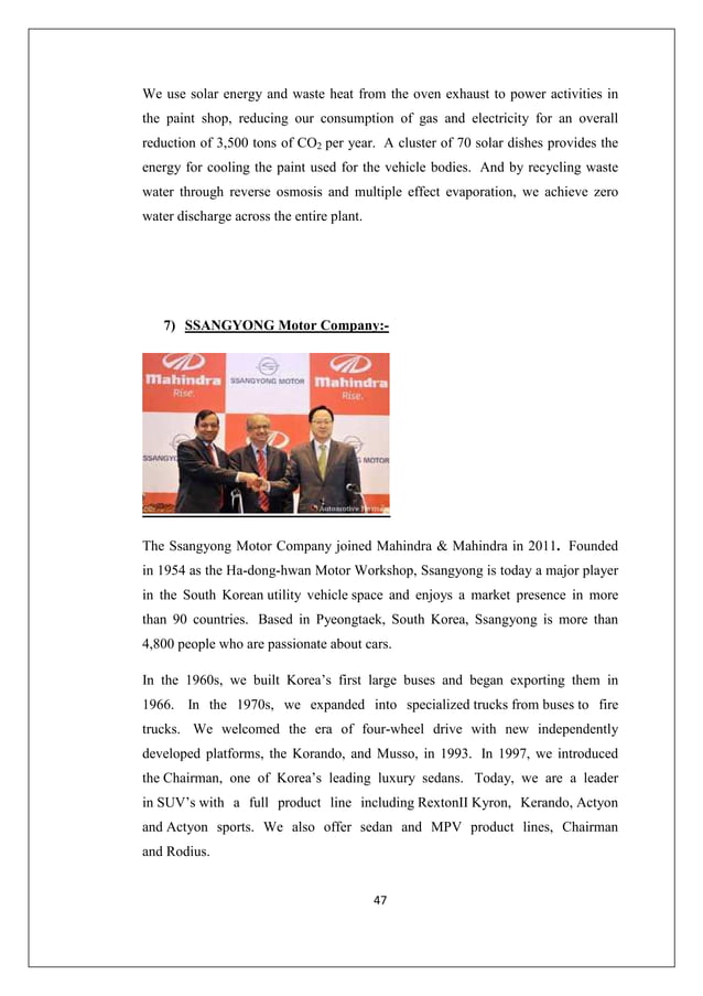 Complete analysis of Mahindra & Mahindra | PDF | Automotive Industry ...