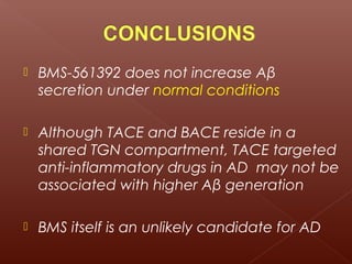 JC Fall 2009-Role of TNFalpha-Converting Enzyme (TACE) Inhibition on ...